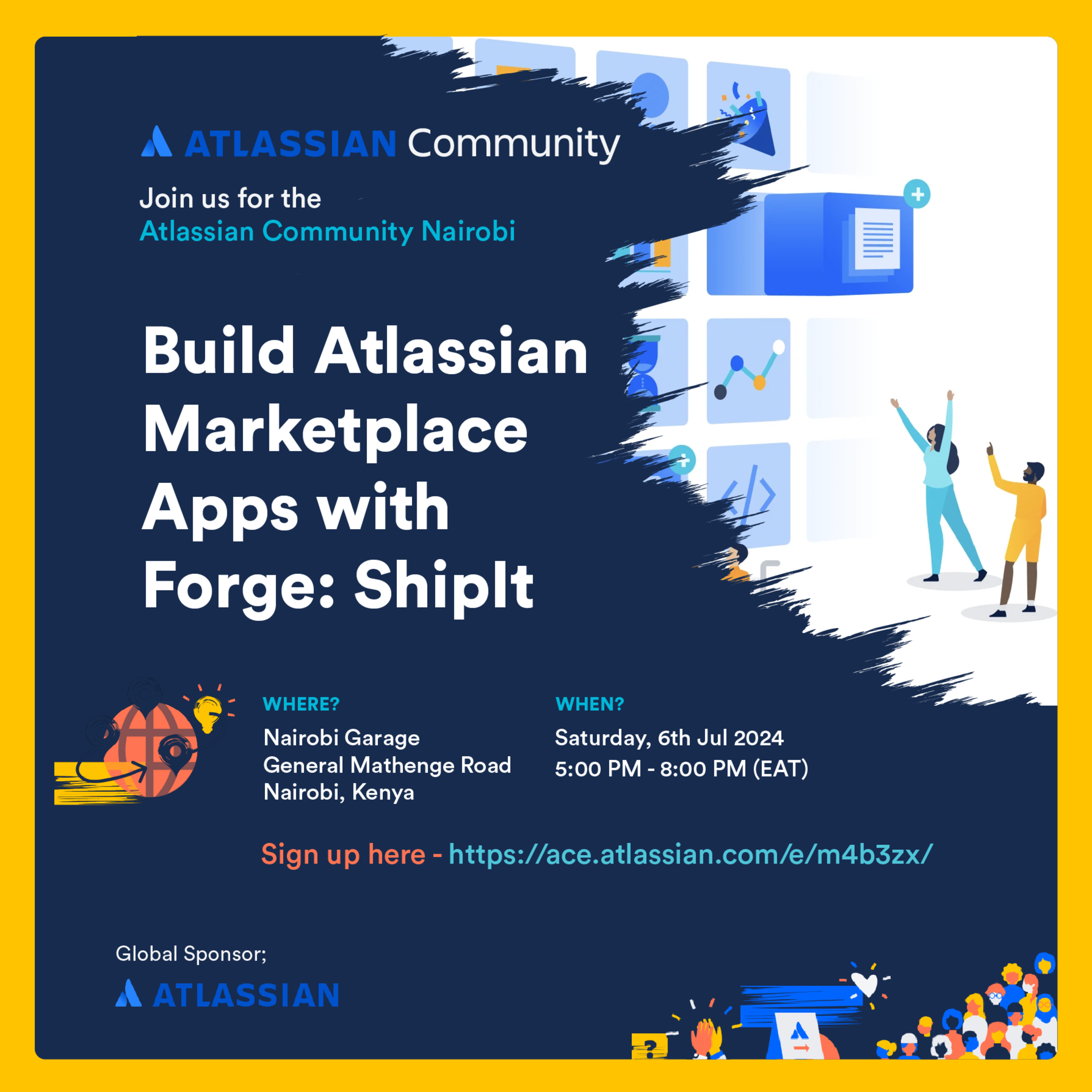 See Build Atlassian Marketplace Apps with Forge: ShipIt at Atlassian Community Events Nairobi
